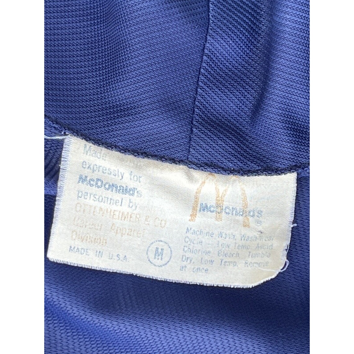 Vintage 70s Mcdonald's Original Uniform Top & Pants Size M - Etsy