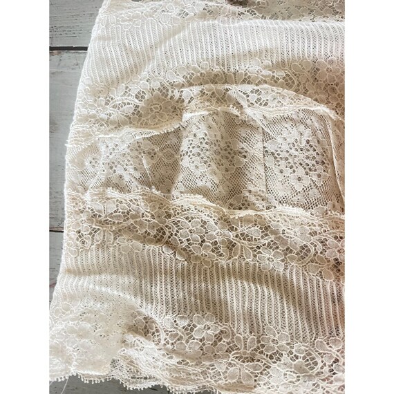 Antique 20s Deco Lace & Satin Bra Gossard Long Line F… - Gem