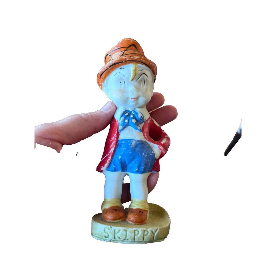 Vintage 1930s Skippy Comic Character Bisque JAPAN Toothbrush Holder ...