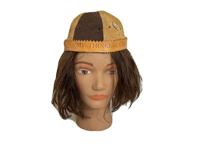 Vintage Cracker Jack Prize Beanie Cap Woopee Cap Kids Multi Color Suede ...