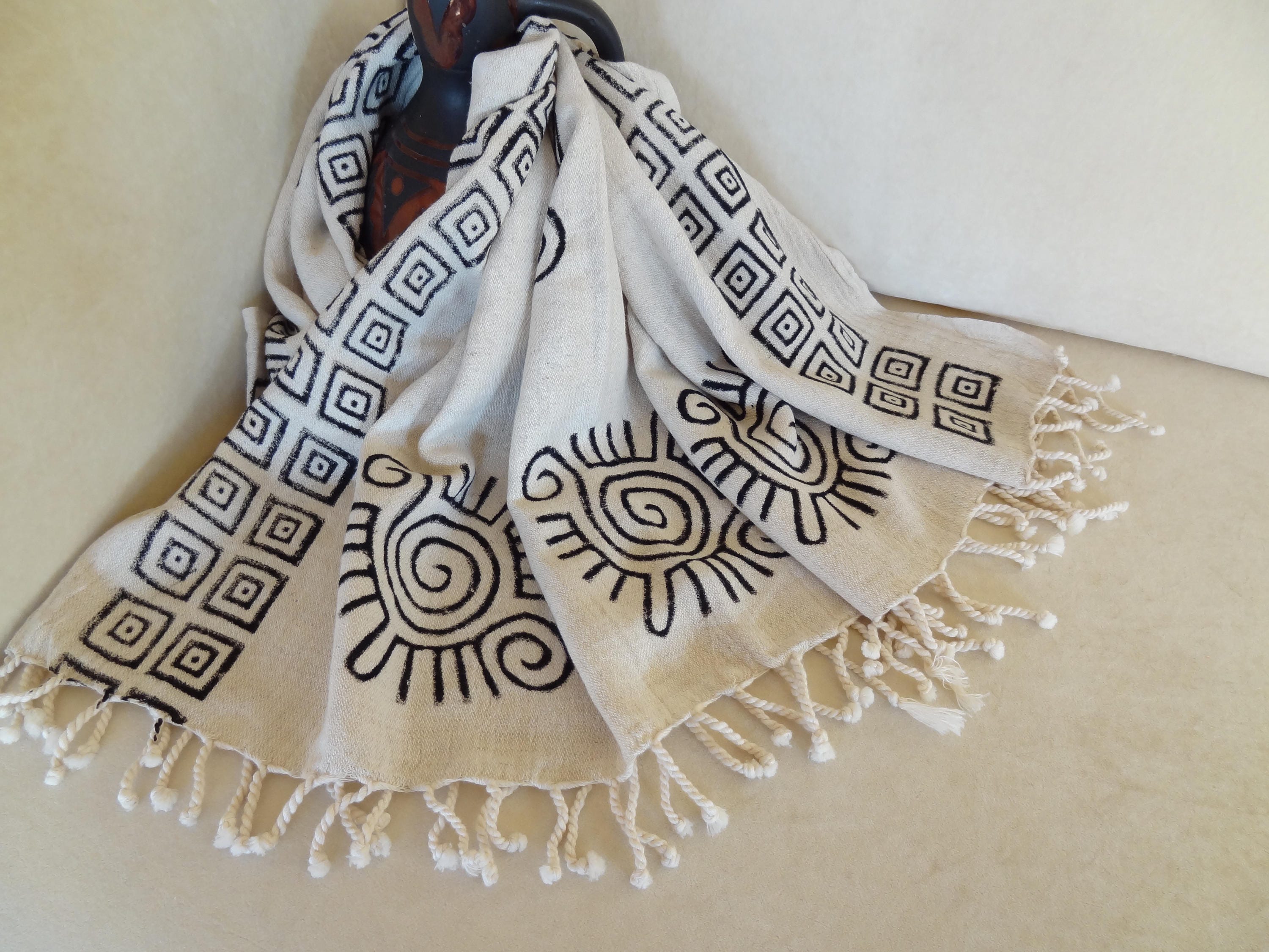 Traditional Turkish Towel, a Special Lithography Peshtemal-home Decor ...