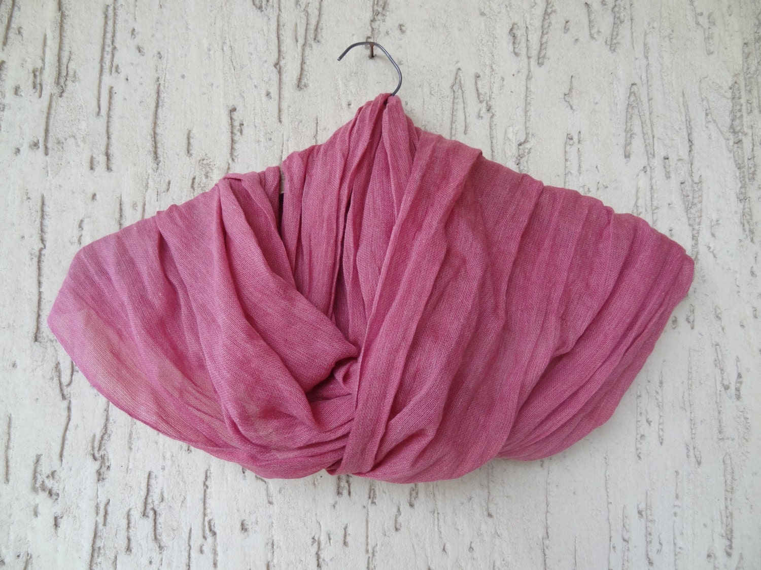 Bufanda infinita tejida a mano bufandas de rosa seca - Etsy España