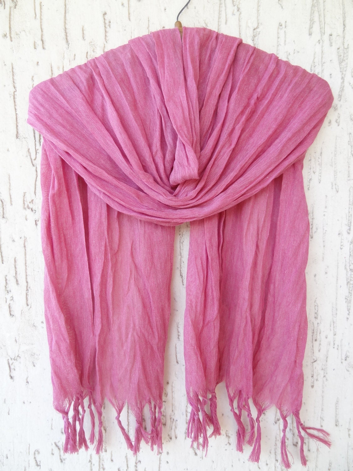 Bufanda infinita tejida a mano bufandas de rosa seca - Etsy España