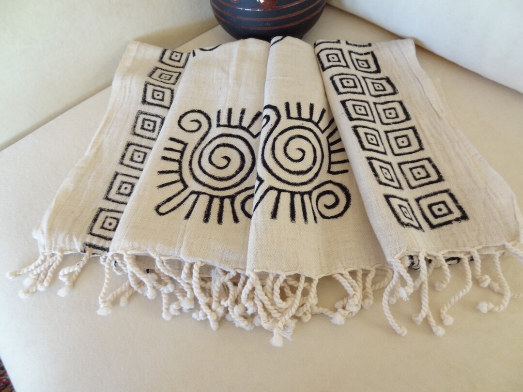 Traditional Turkish Towel, a Special Lithography Peshtemal-home Decor ...