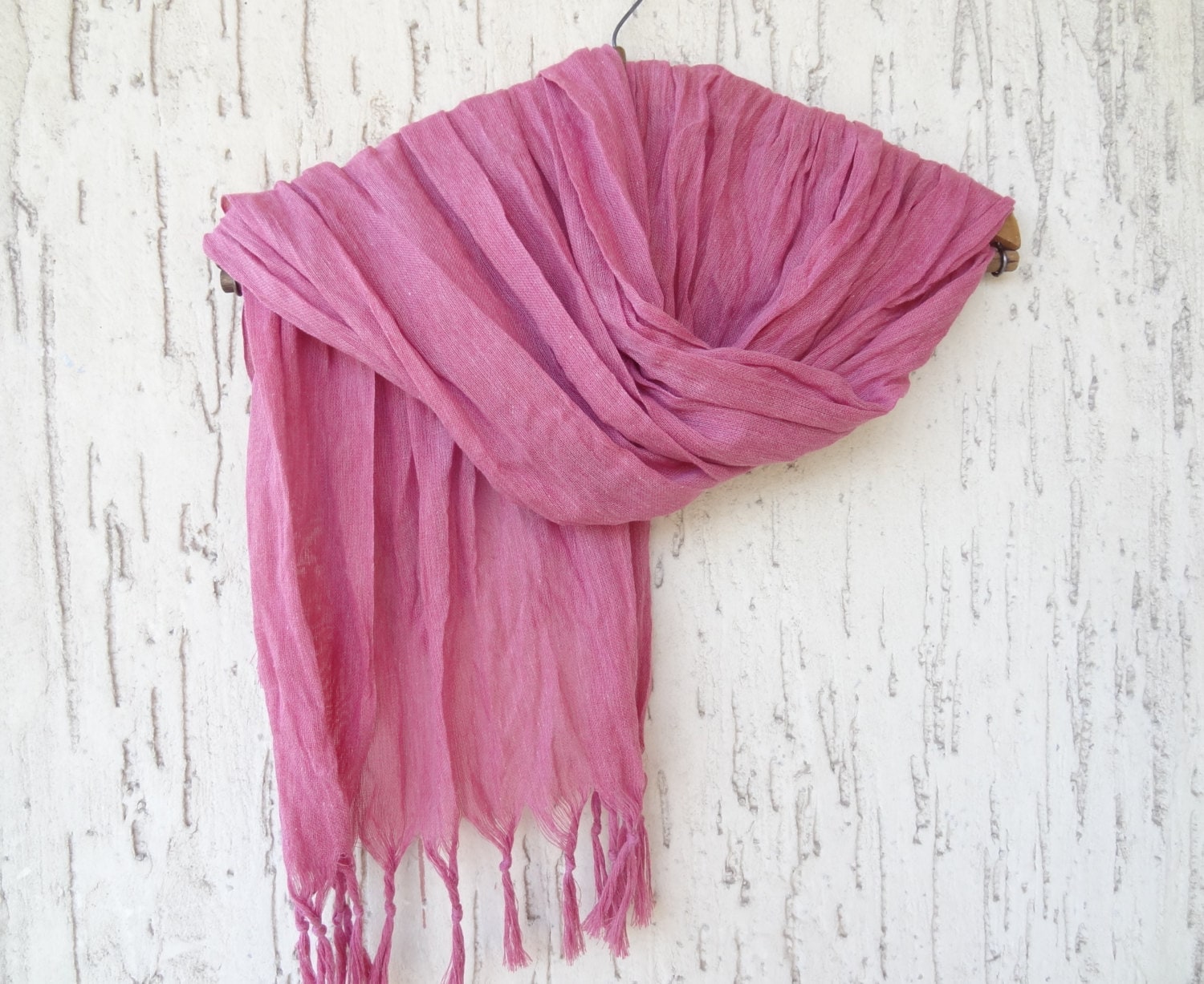 Bufanda infinita tejida a mano bufandas de rosa seca - Etsy España