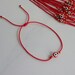 Evil Eye Red String Kabbalah Bracelet Goldtone Bead Good Luck Charm ...