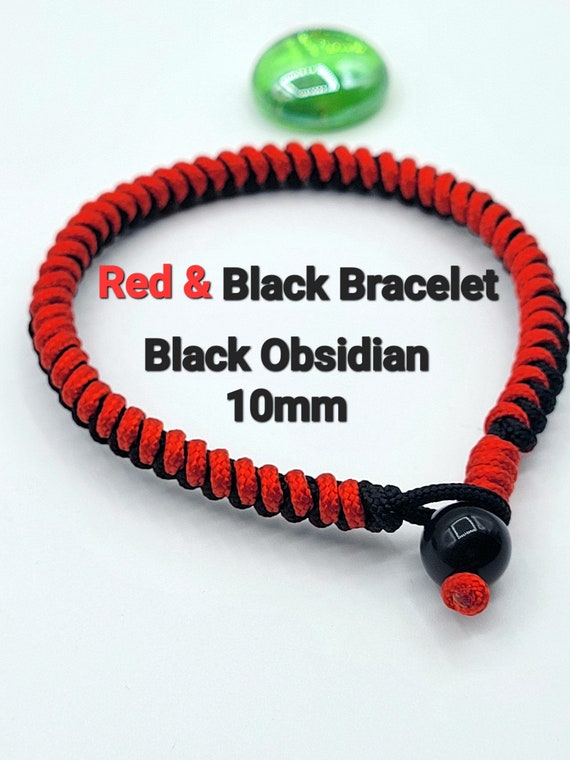Black and red protection bracelet store