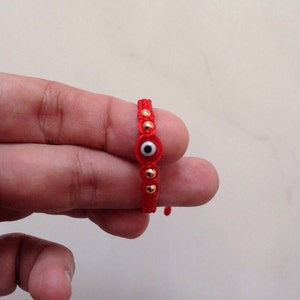 Baby Red String Evil Eye Bracelet Good Luck and Protection.with Gold ...
