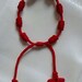 Pulsera Roja Para Protección Ajustable Para Bebés. Con Extremo Tejido ...