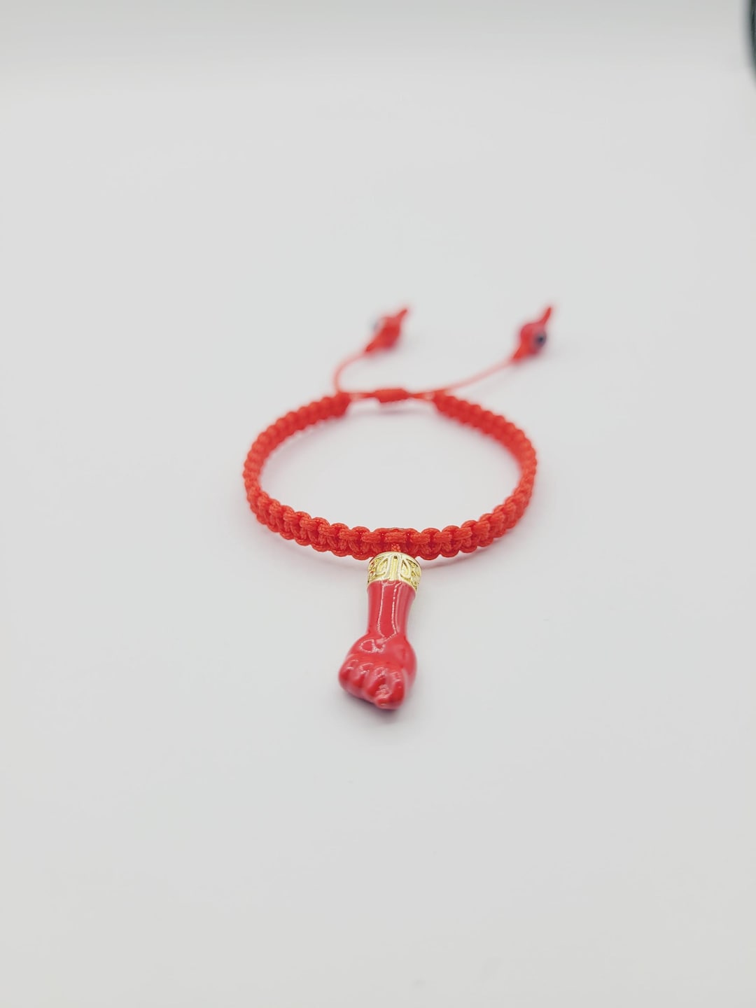 Baby Red String Bracelet, Evil Eye Protection Good Luck Charm - Etsy