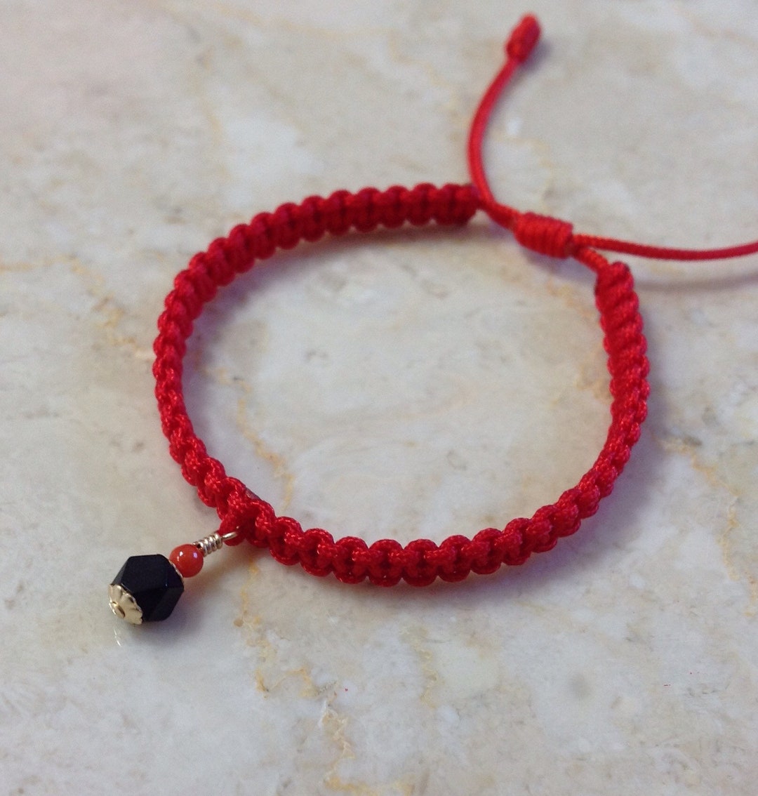 Red String Bracelet, for Baby Adjustable Protection Goldfilled With ...