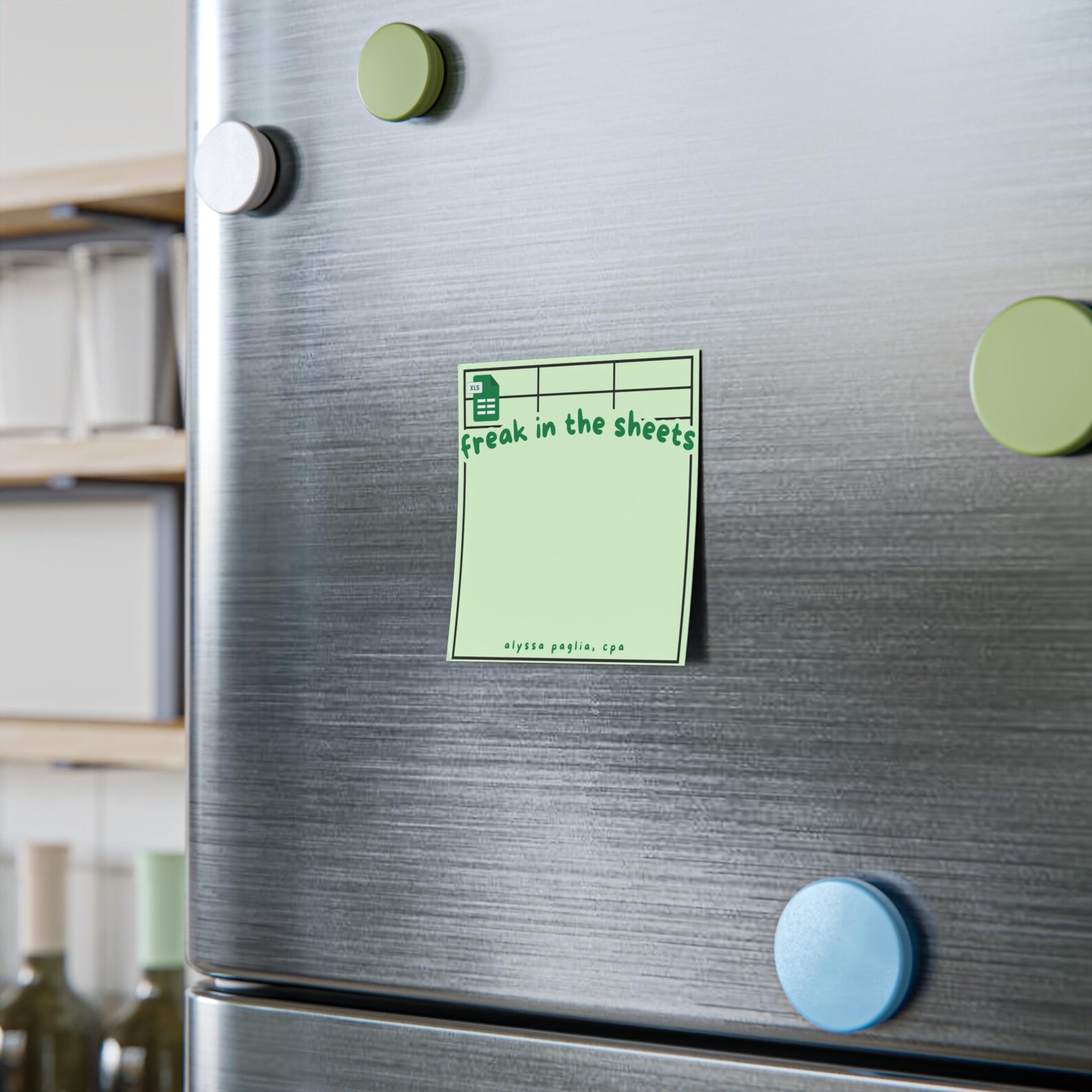 Freak in the Sheets Post-it Note Pads | Accountant CPA Excel Sheet Desk ...