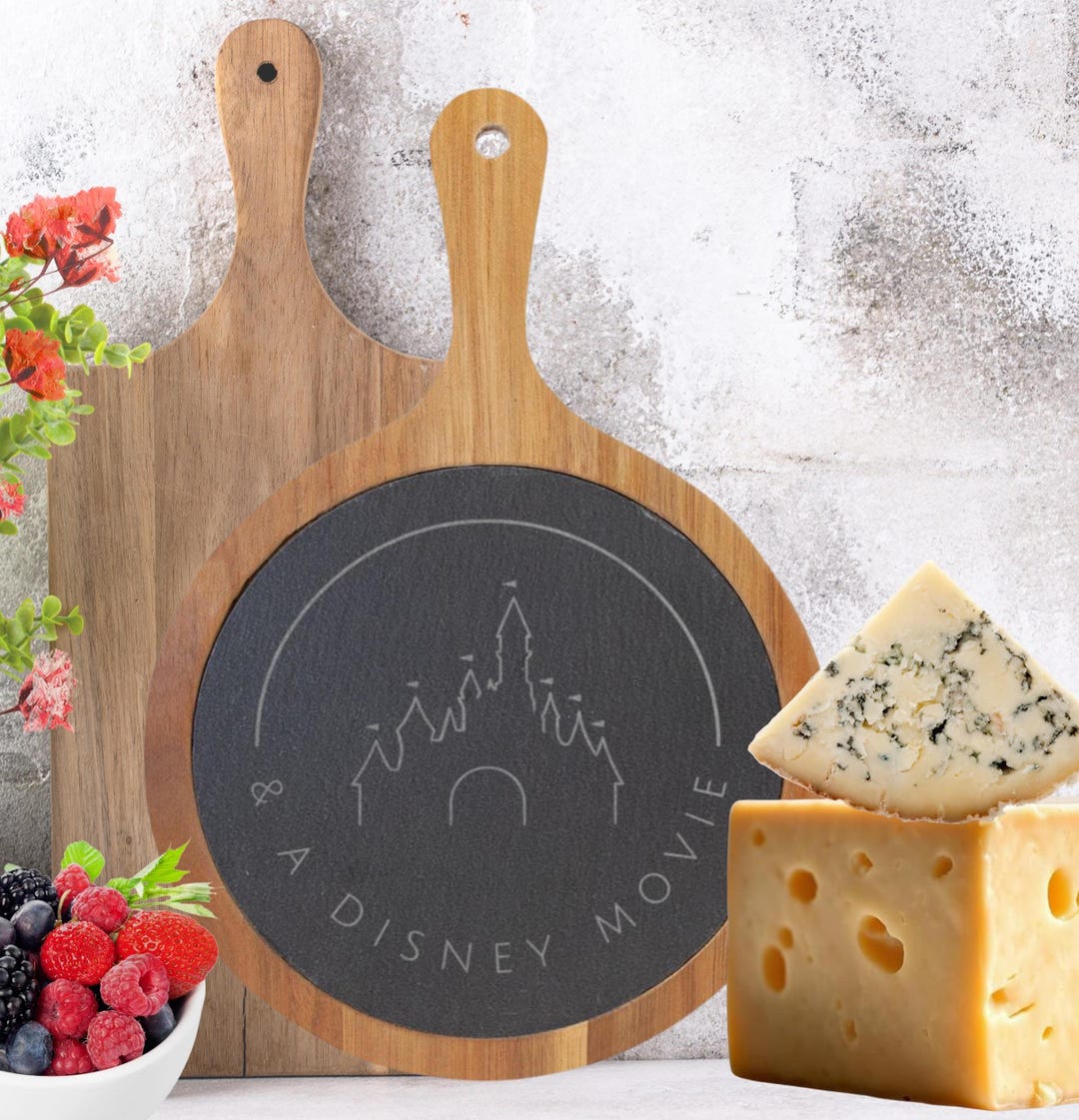 Cheese and a Disney Movie Castle Silhouette “girl Dinner” Charcuterie ...