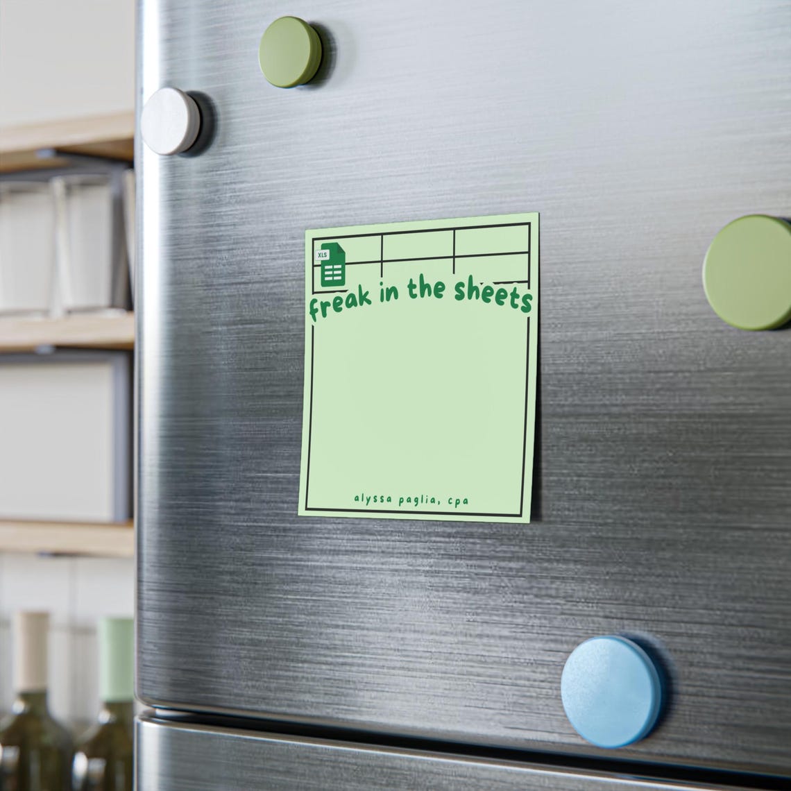 Freak in the Sheets Post-it Note Pads | Accountant CPA Excel Sheet Desk ...