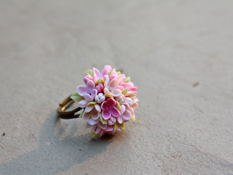 Lilac Ring, Flowers Ring, Vintage Ring , Jewelry , Bronze - Etsy