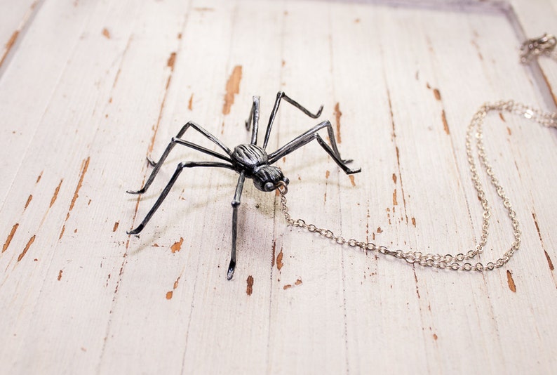 Spider Necklace Spider Handmade by Polymer Clay - Etsy