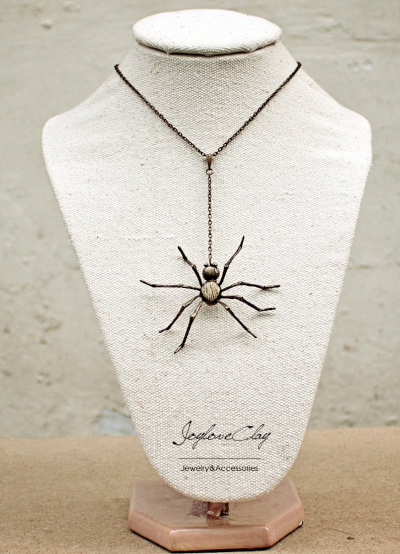 Spider Necklace , Spider Handmade by Polymer Clay - Etsy