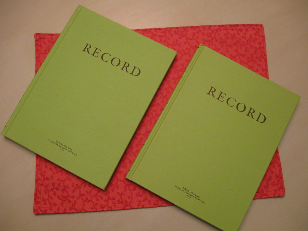 Vintage Records Book - 2 Available, Price is for One - Etsy