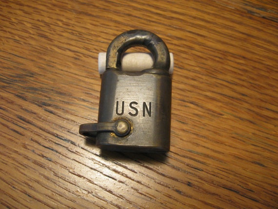 Vintage USN Padlock 1940s Made by HURD Lock Co. Out of | Etsy