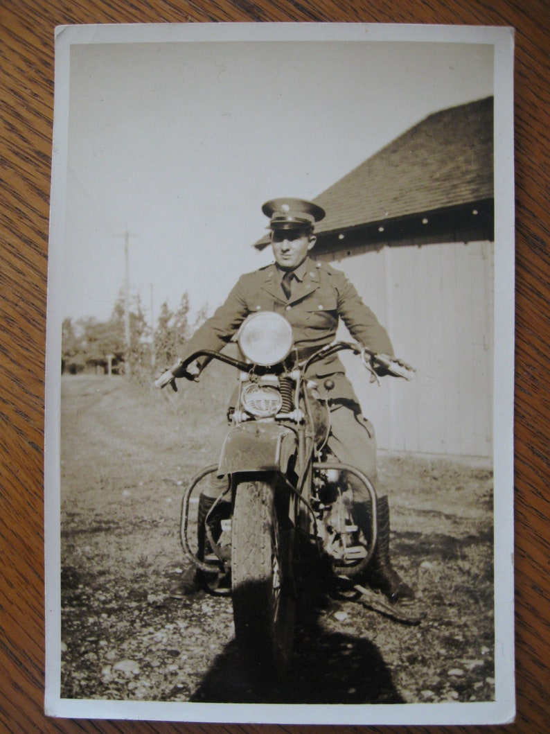 Motorcycle Photograph Circa 1938 From La Crosse Wis. With - Etsy