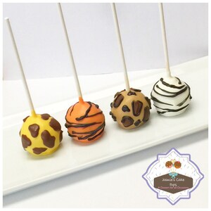 Animal Print/ Tiger/ Giraffe/ Zebra/ Leopard Cake Pops - Etsy