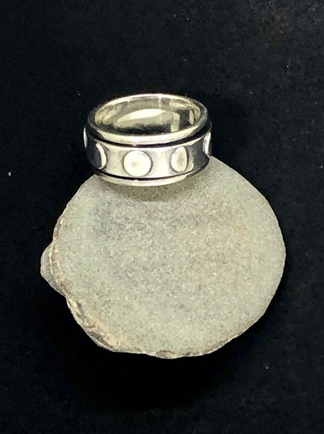 Moon Phase Spinner Ring Made in 925 Sterling Silver Celestial - Etsy