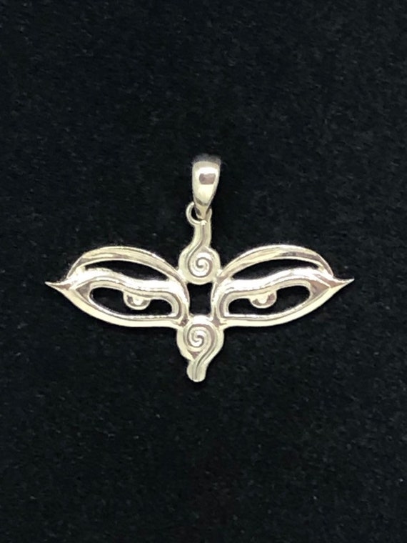 Sterling Silver Eyes Pendant Donation to Seva Foundation W/ | Etsy