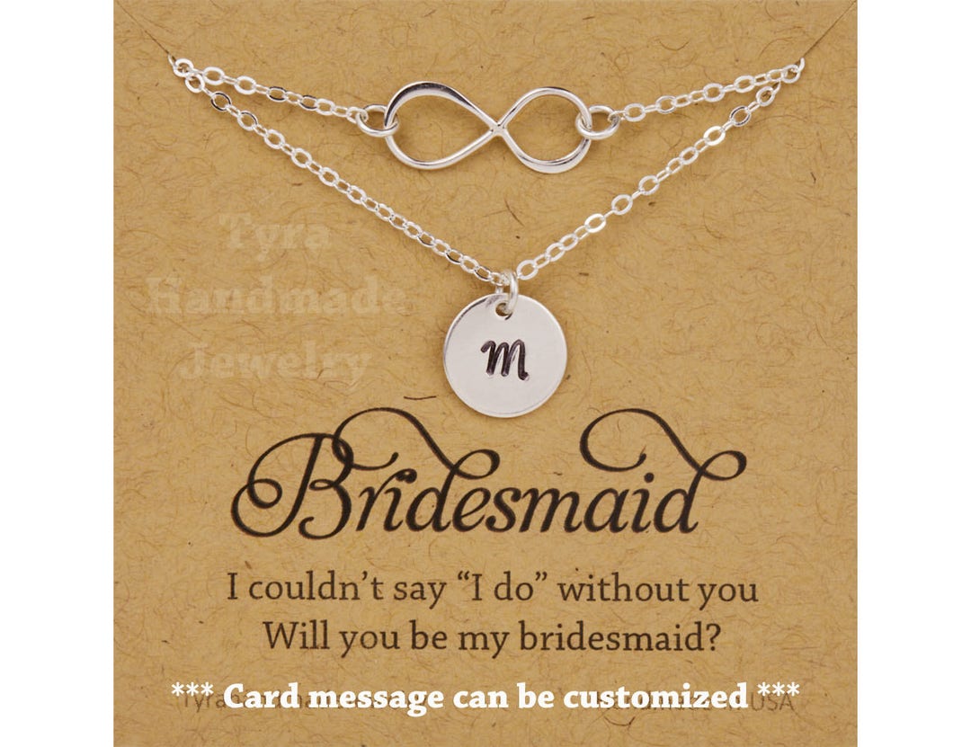 Double Layered Infinity Initial Necklace,personalized Infinity Necklace ...