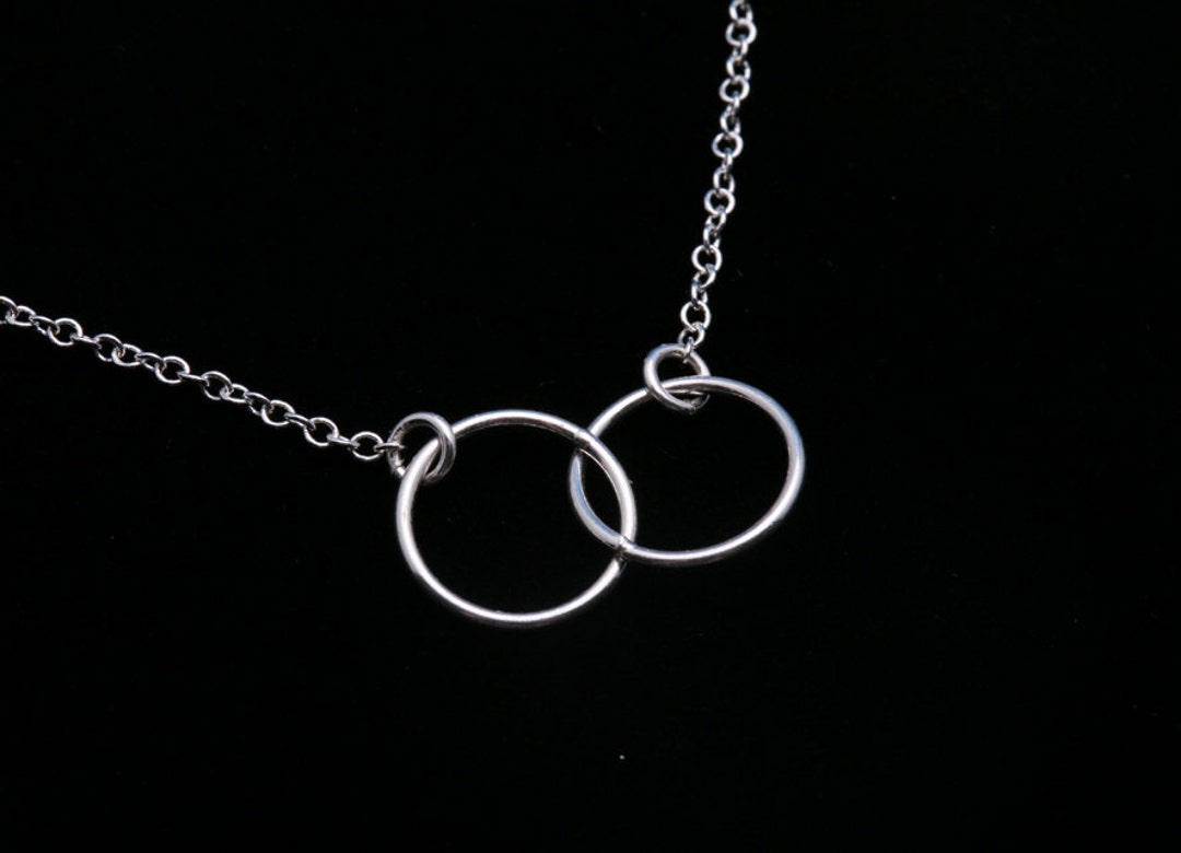 Circle Necklace,eternity Necklace,best Friends Necklace,sterling Silver ...