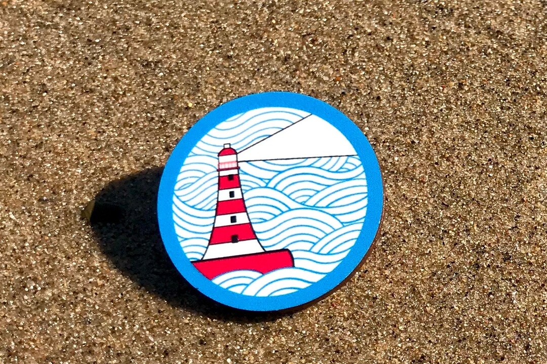 Lighthouse Wooden Pin, Roker Lighthouse, Northeast Love, Coastal ...