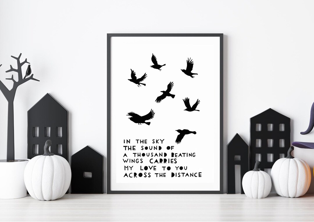 Murder of Crows Art Print, Corvid Lore, Grief Poem, Ravens, Hedge Witch ...