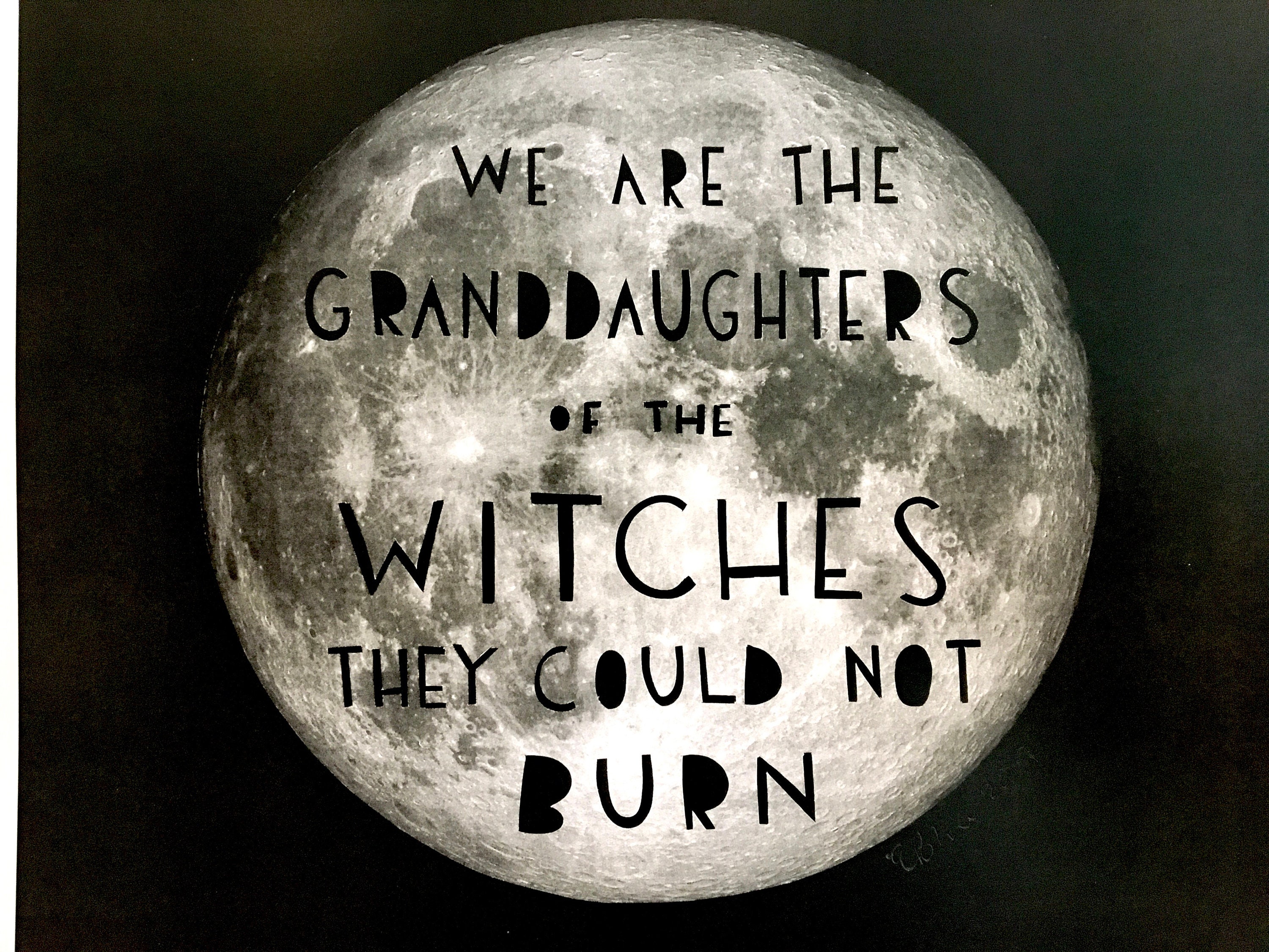 Witches Moon A4 A5 Papercut Art Print We Are the - Etsy