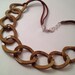 Brown Chain Necklace // Chunky Necklace // Industrial Jewelry ...