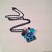 Retro Inspired Blue Boom Box Speaker Charm Necklace - Etsy