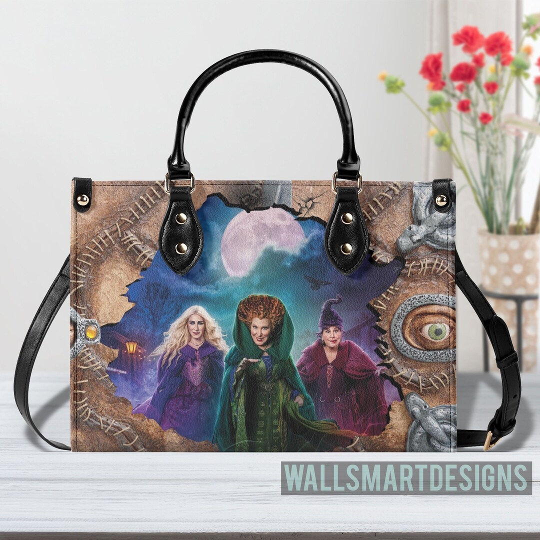 Hocus Pocus Art Leather Bag, Movie Leatherr Handbag, Halloween Shoulder ...