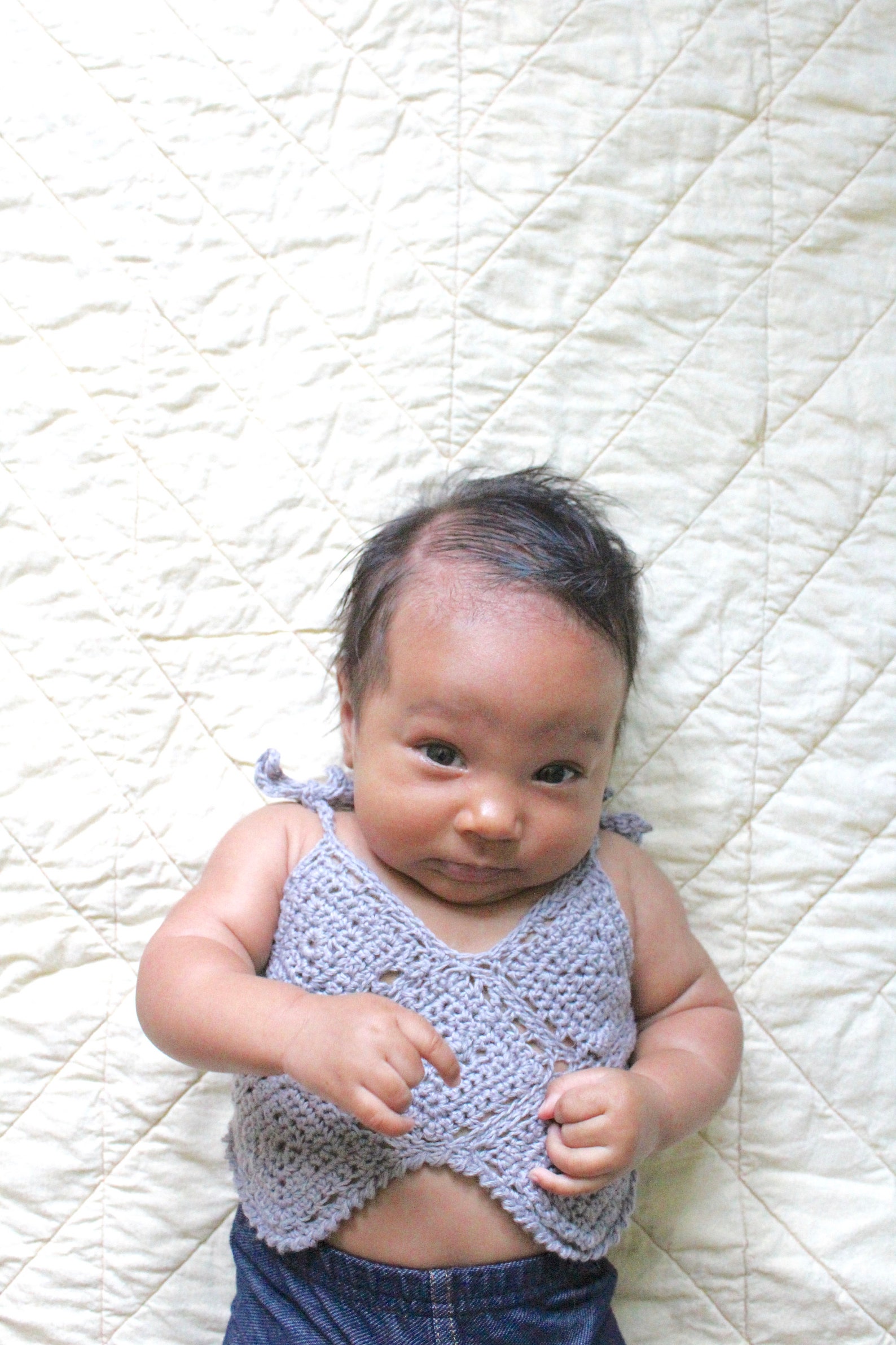 BABY Motif Tank Top Crochet PDF Pattern DIY Crocheted Belly - Etsy