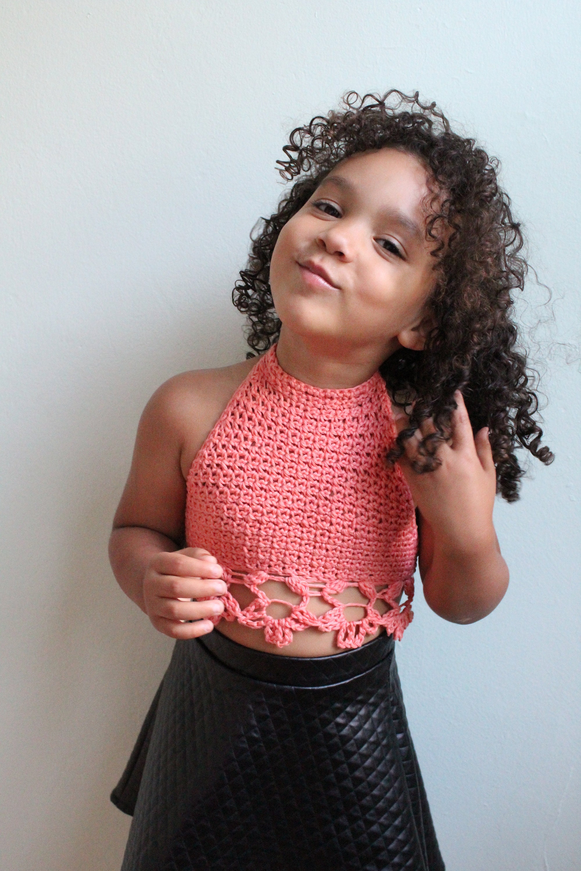 CHILDRENS Amelia Halter Top PDF Crochet Pattern Little Girls - Etsy Canada
