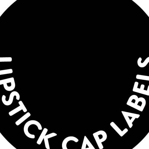 300 Lipstick Cap Labels 1/2 Round Printed on White | Etsy