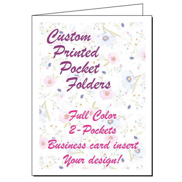 Presentation Folders Custom Color Logo - Etsy
