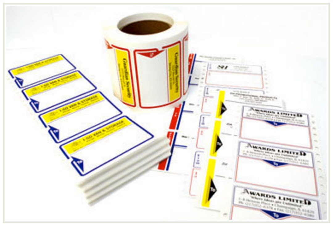 500 Custom Printed Mailing Labels, 4" X 3" Business Shipping Stickers ...