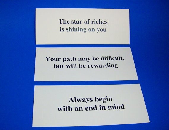 Fortune Cookie Large Prints Set of 20 Art Decor for Home / | Etsy