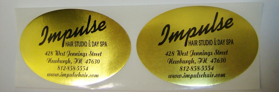 Custom Printed Oval Labels, 3" X 2", 5,000 Roll Stickers - Choice of ...