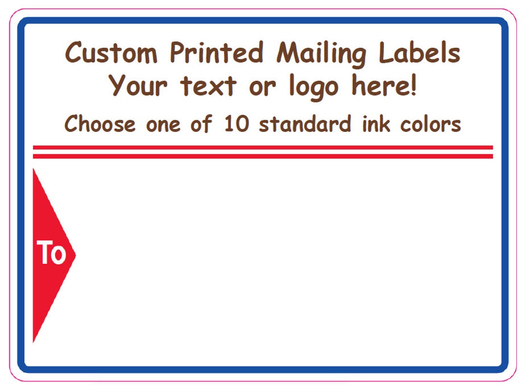 Custom Printed Shipping Labels, 500, on 4" X 3" Mailing Stickers - Your ...
