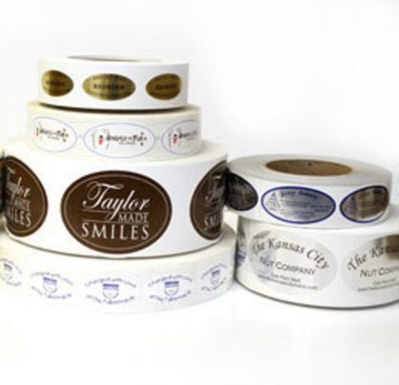 Custom Printed Labels 5000 Rectangle Stickers Your Choice | Etsy