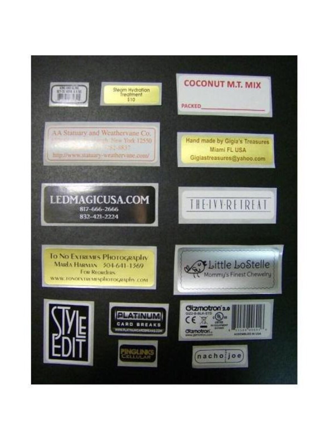 Custom Printed Labels, 5,000 Rectangle Stickers, Your Choice of Label ...
