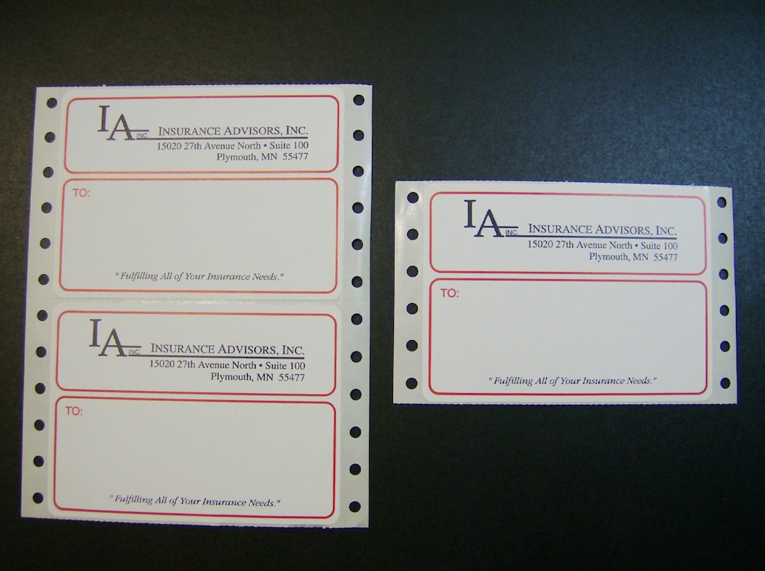 2000 Printed Mailing Labels Custom Business Shipping - Etsy