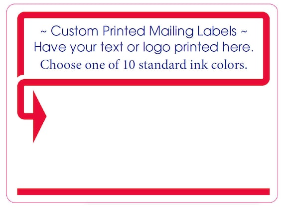 500 Custom Printed Mailing Labels Business Shipping Stickers - Etsy