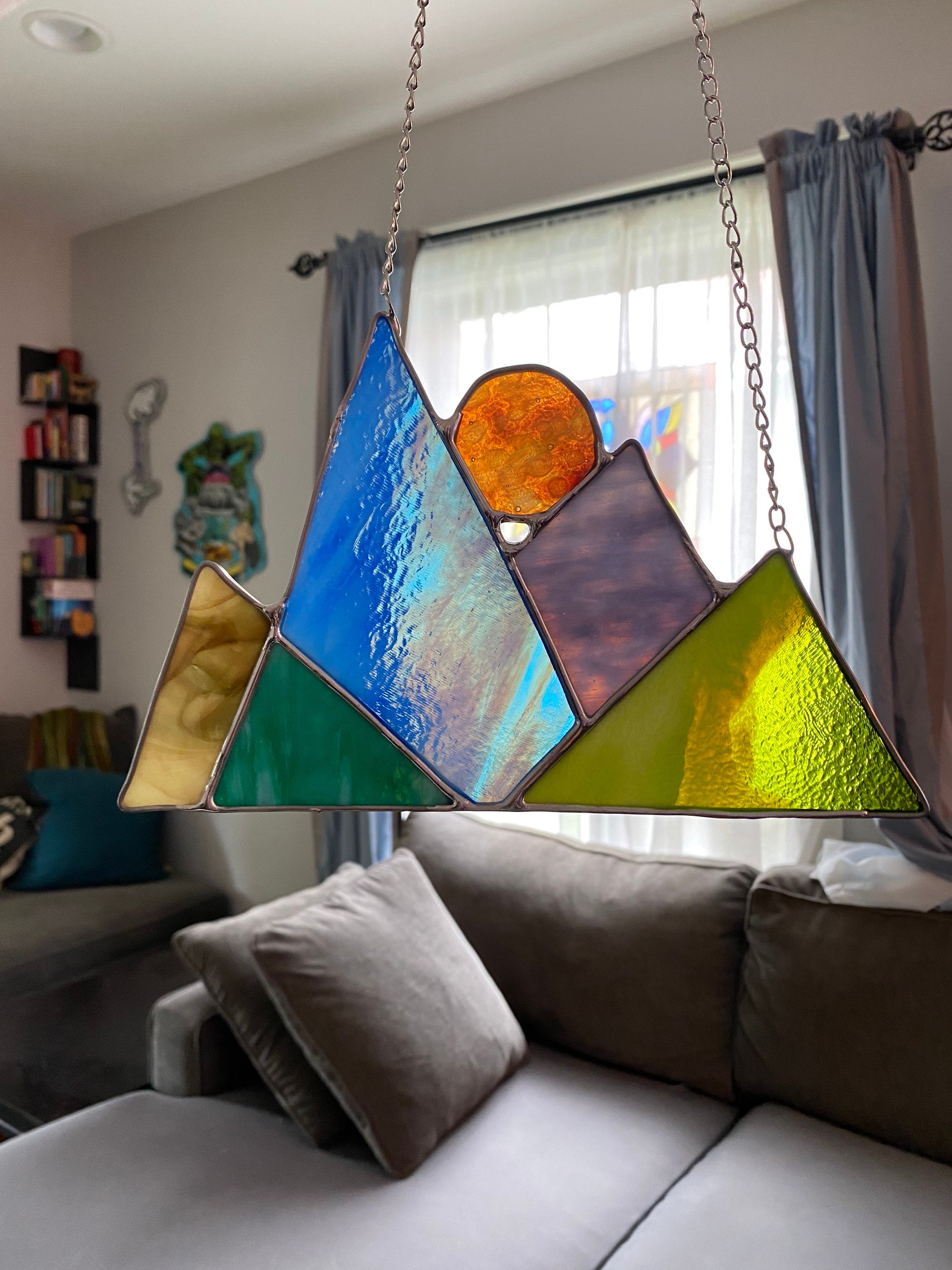 Misty Mountain Stained Glass | Etsy