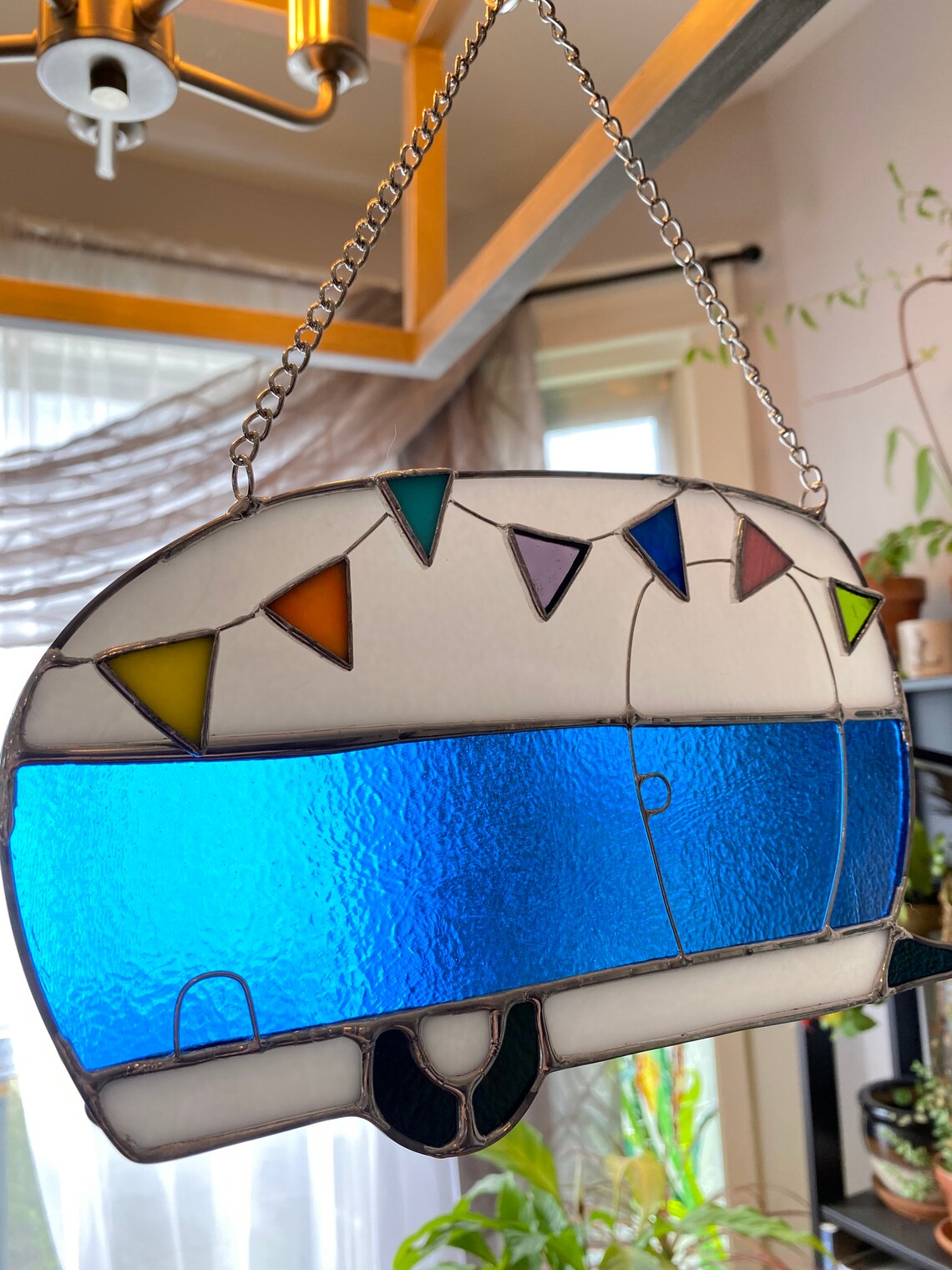 Large Stained Glass Camper 8.5” X 6” - Camper Van, Trailer, RV ...