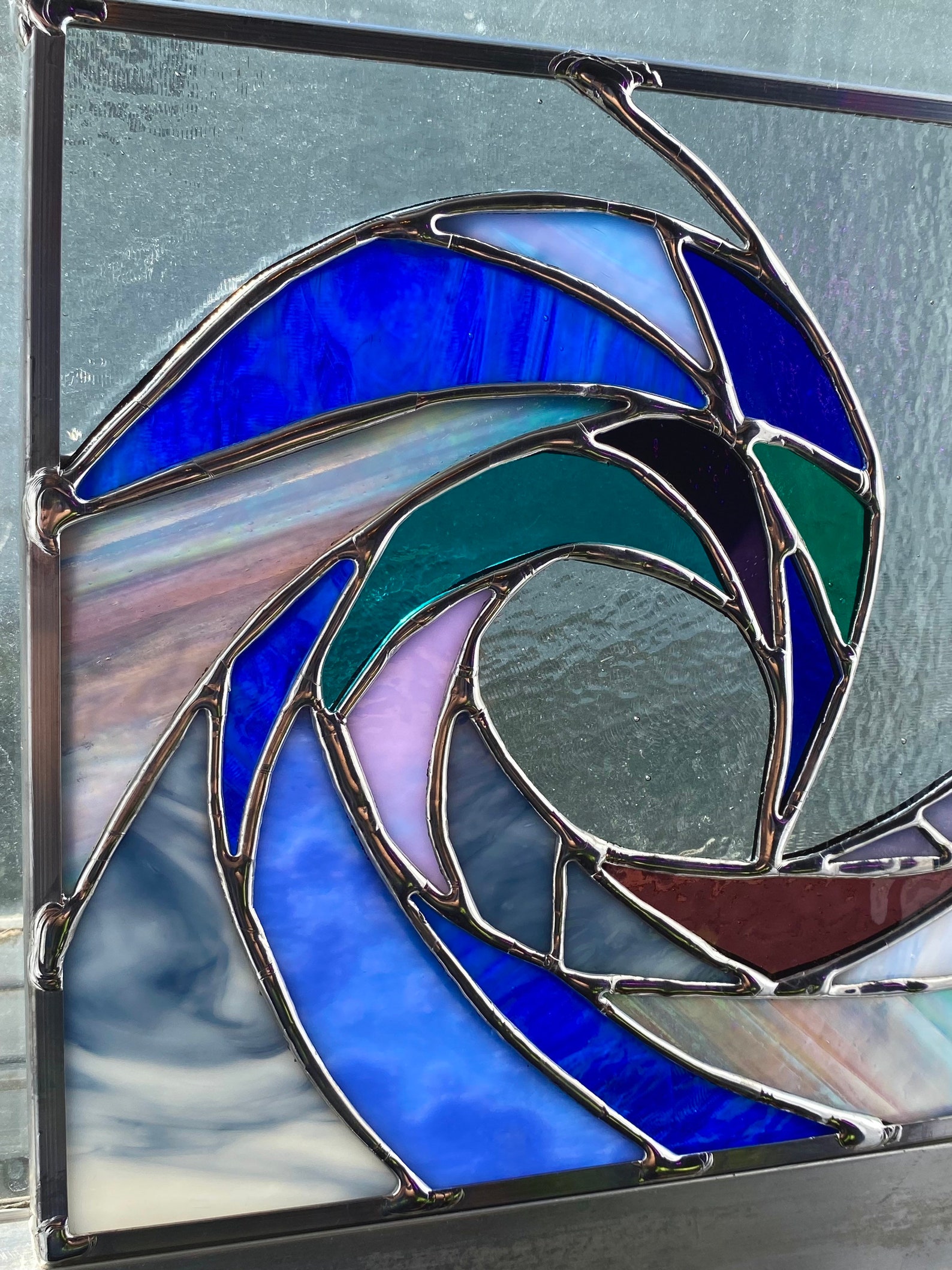 Stained Glass Wave - Etsy